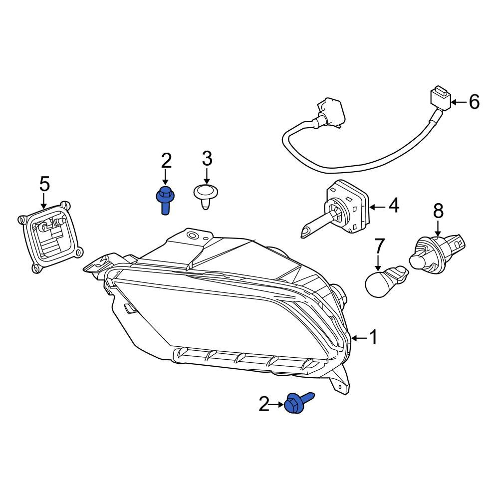 Ford OE W714923S439 - Upper Headlight Mounting Bolt
