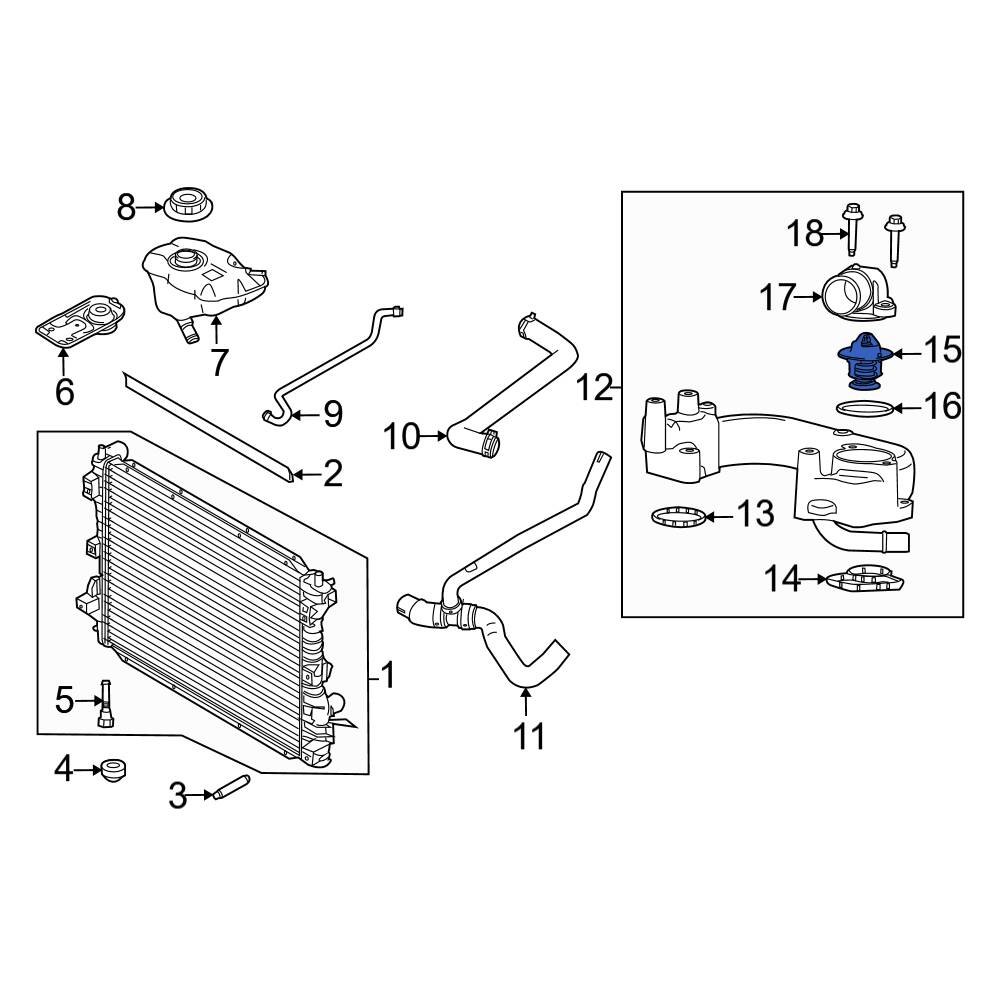 Ford OE 2L2Z8575AA - Engine Coolant Thermostat