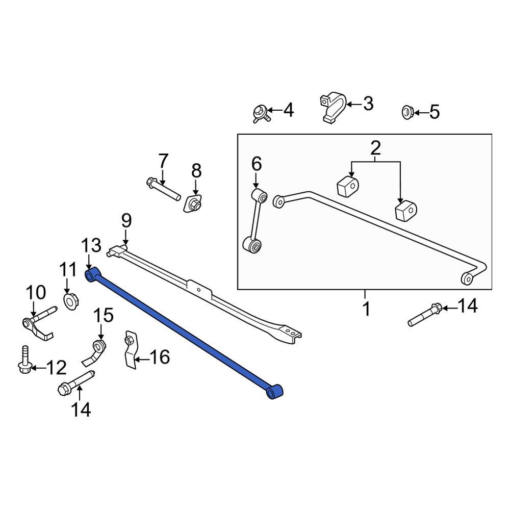 Ford OE 5R3Z4264AA - Rear Lateral Arm