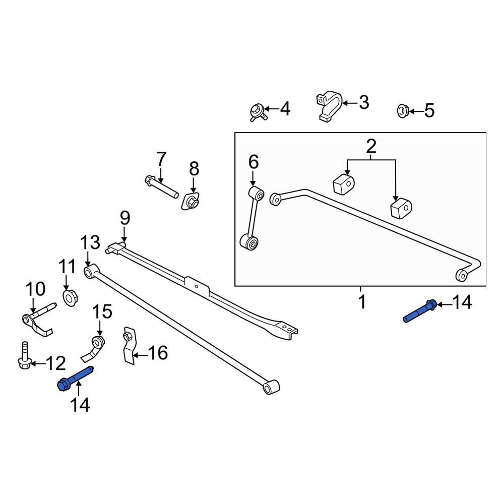 Ford OE W711504S439 - Lateral Arm Bolt