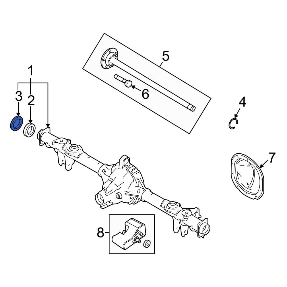 Ford OE 5R3Z1S177AA - Rear Drive Axle Shaft Seal