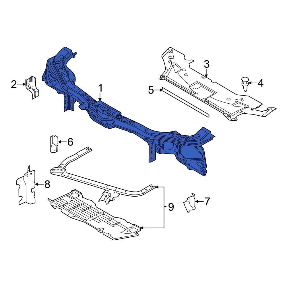 Ford OE AR3Z16138A - Front Radiator Support Panel