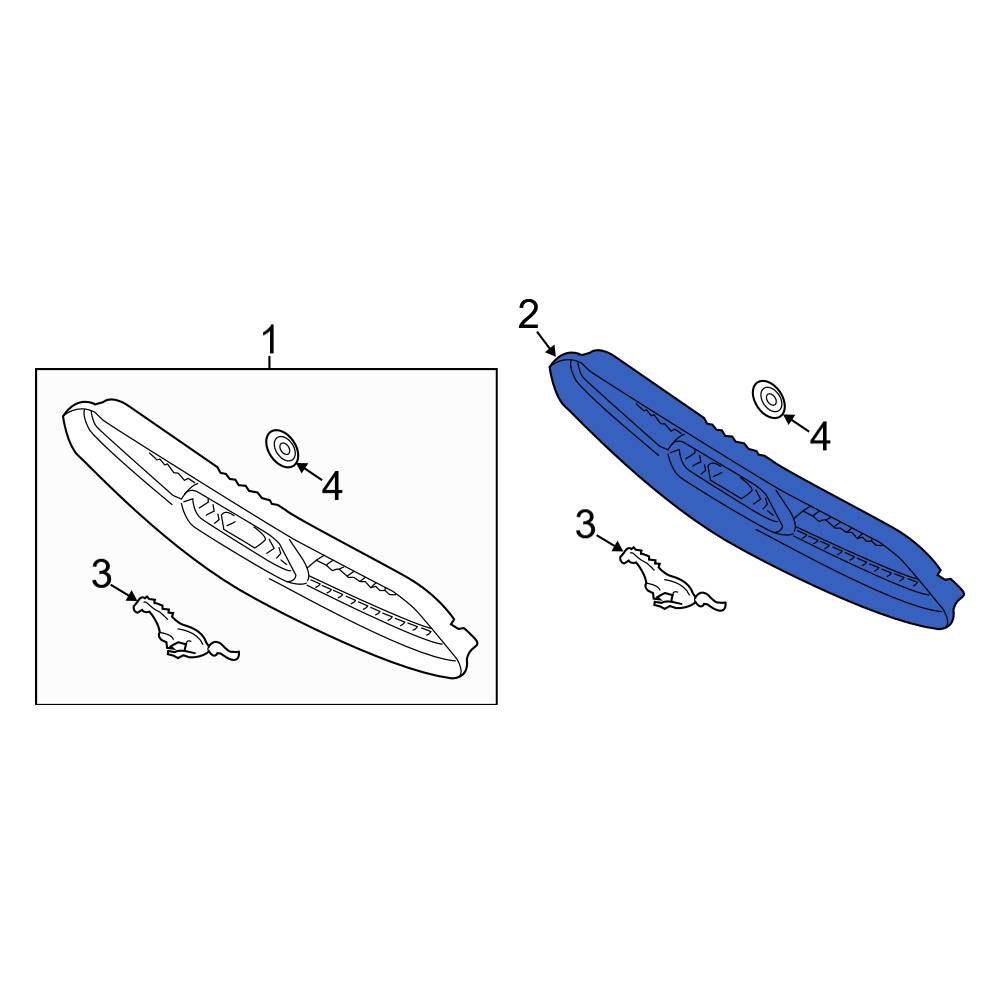 Ford OE FR3Z8200AA - Front Upper Grille