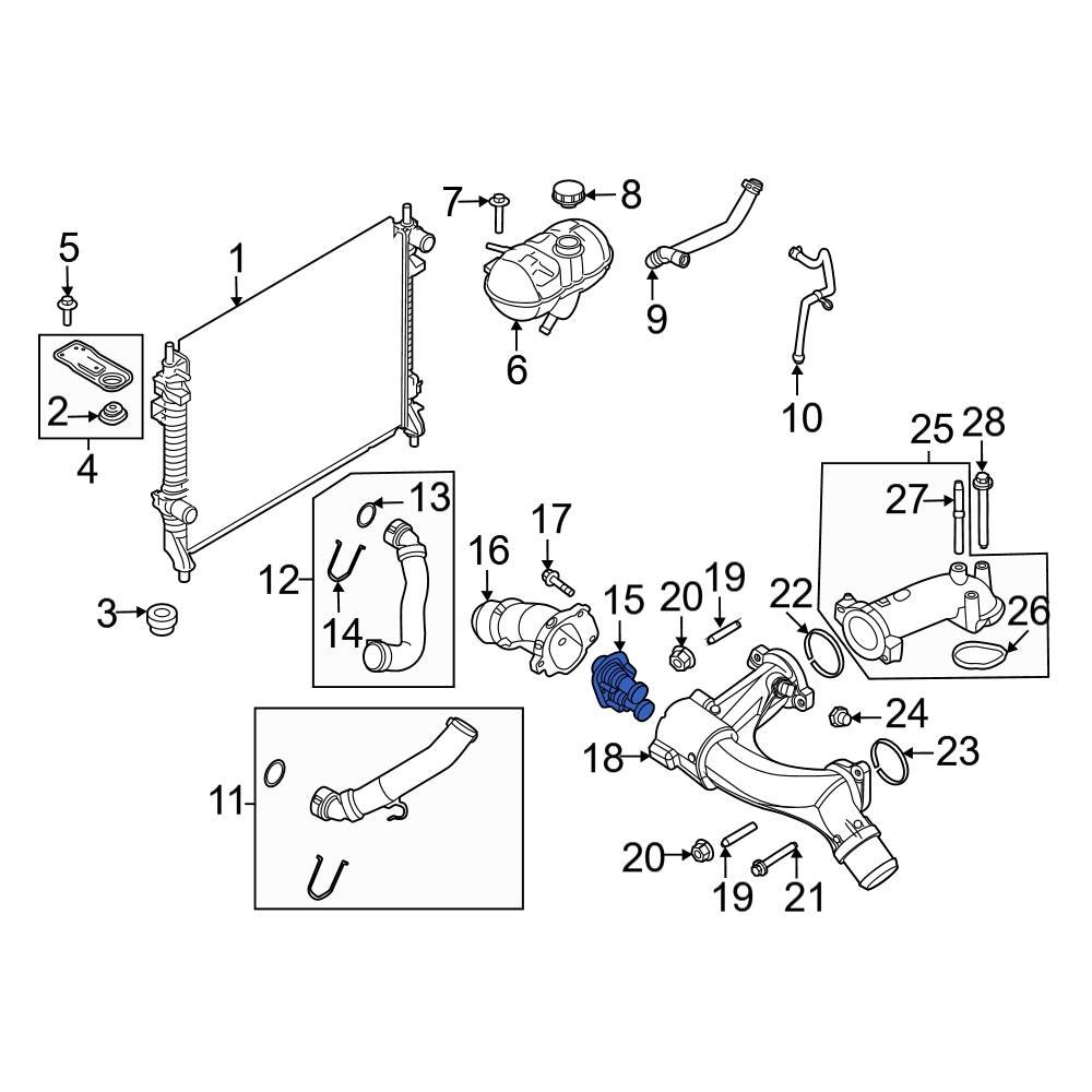 Ford OE BC3Z8575E - Engine Coolant Thermostat