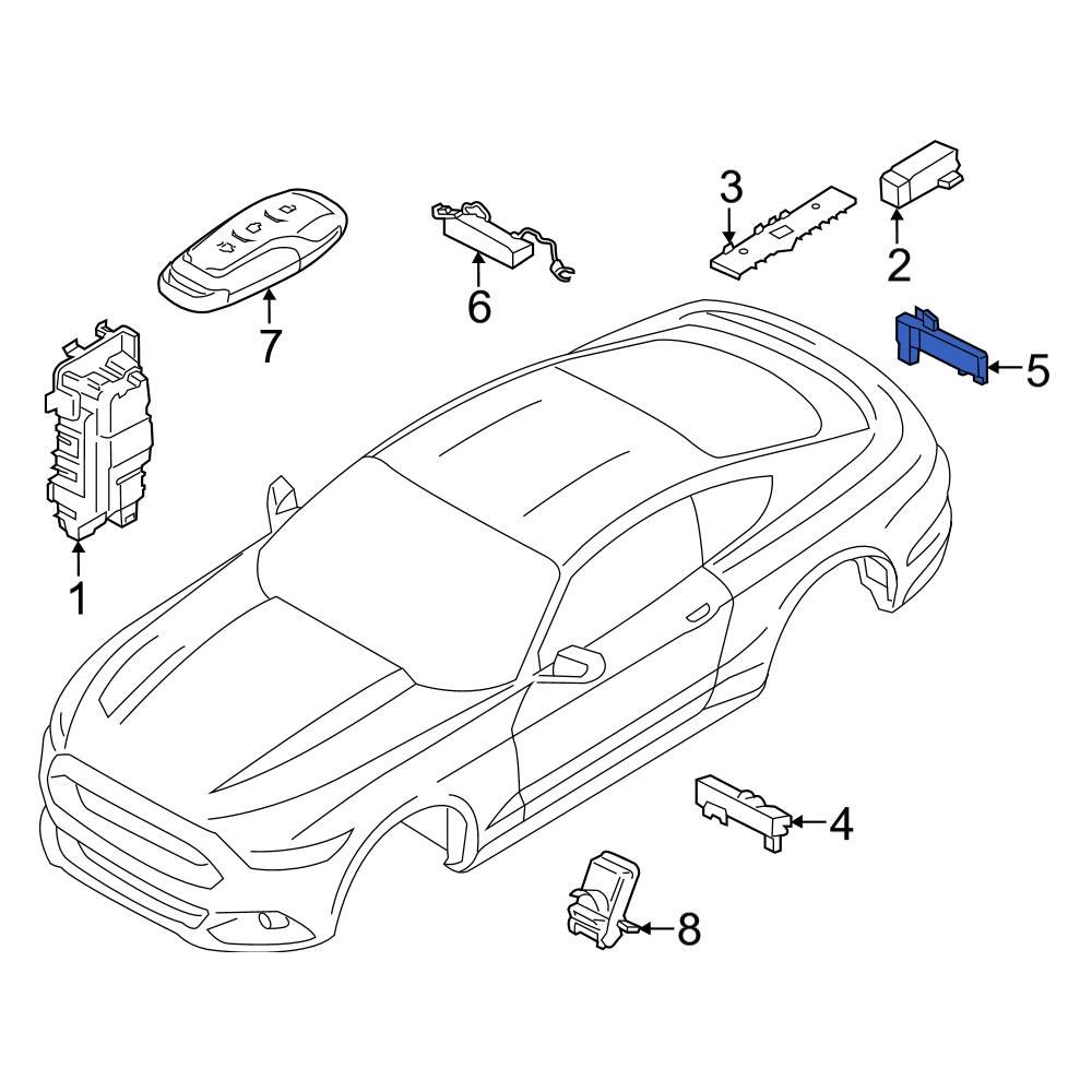 Ford OE DS7Z19D596A - Rear Keyless Entry Antenna