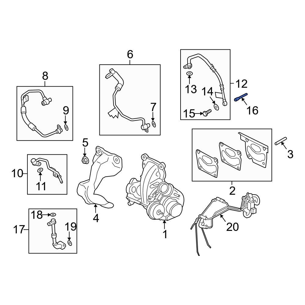 Ford OE BB5Z6C683A - Turbocharger Boost Pressure Solenoid Filter