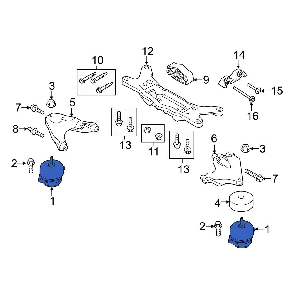 Ford OE FR3Z6038C - Engine Mount