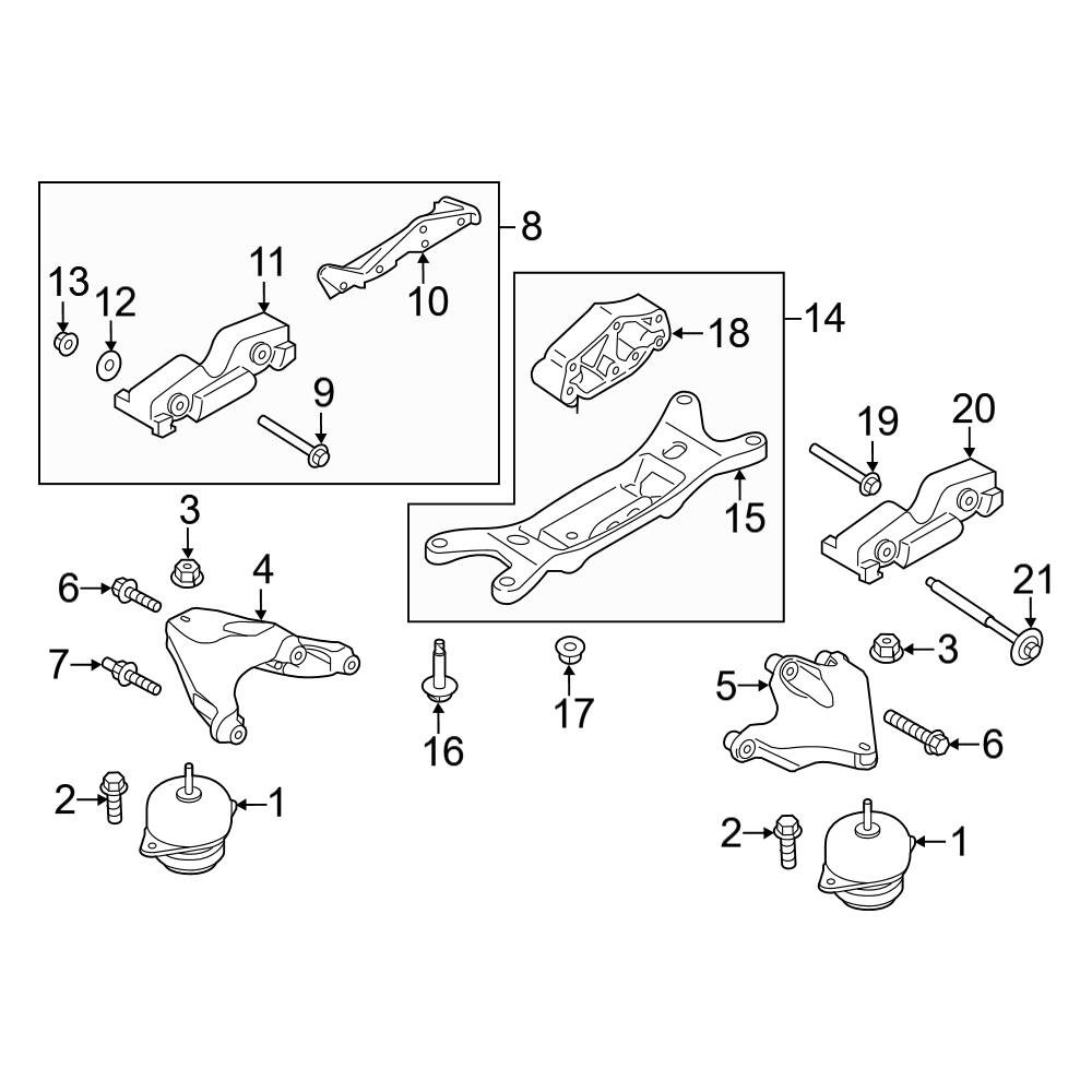 Ford OE FR3Z6068B - Engine Mount Support Bracket