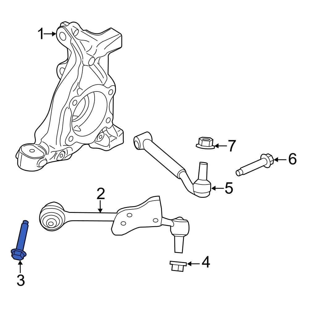 Ford OE W710755S439 - Front Suspension Control Arm Bolt