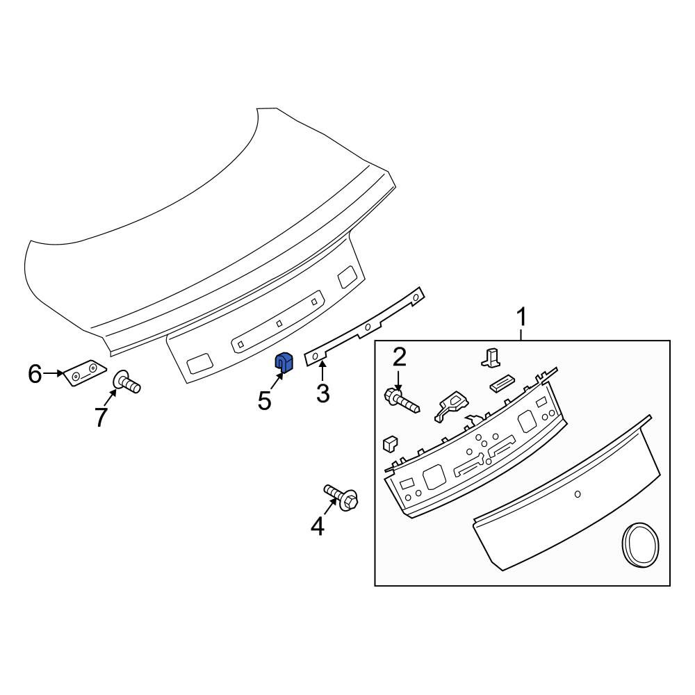 Ford OE W710609S439 - Instrument Panel Nut