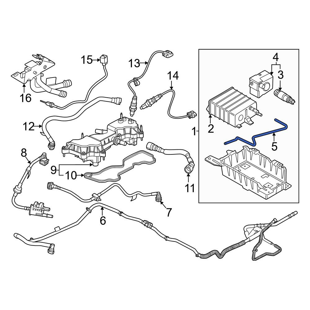 Ford OE PR3Z9G271A - Evaporative Emissions System Lines