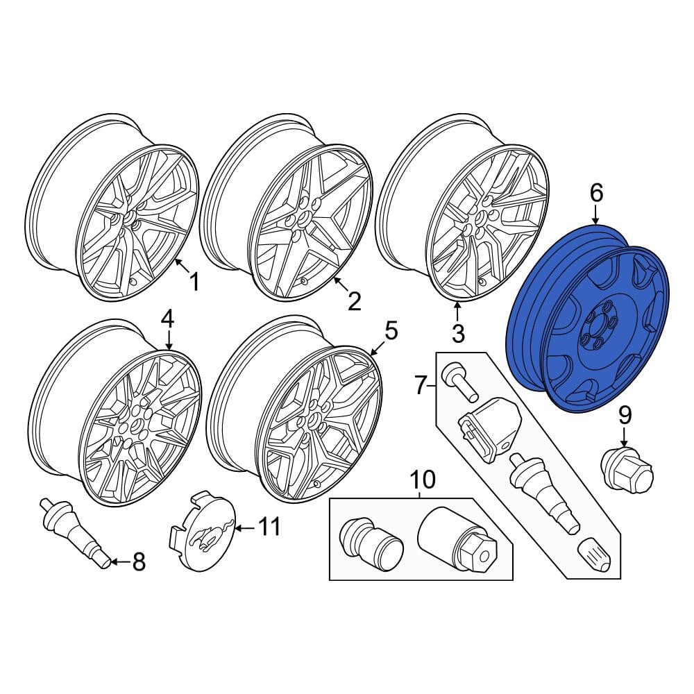 Ford OE FR3Z1007G - Wheel
