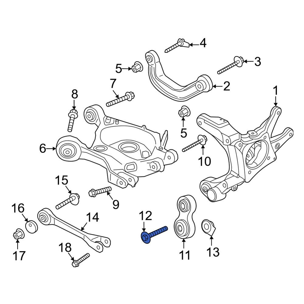 Ford OE W716795S439 - Suspension Integral Link Bolt