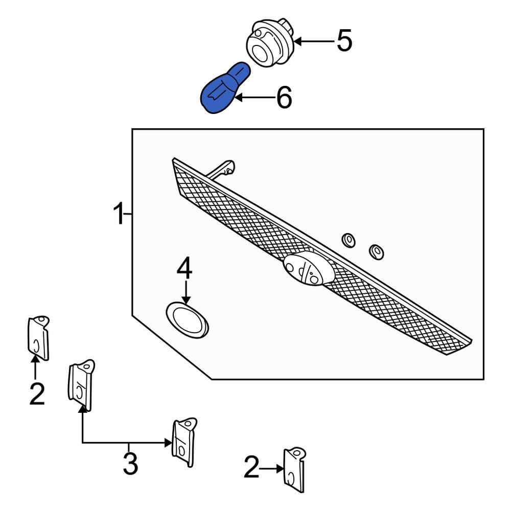 Ford OE F4CZ13466A - Front Turn Signal Light Bulb