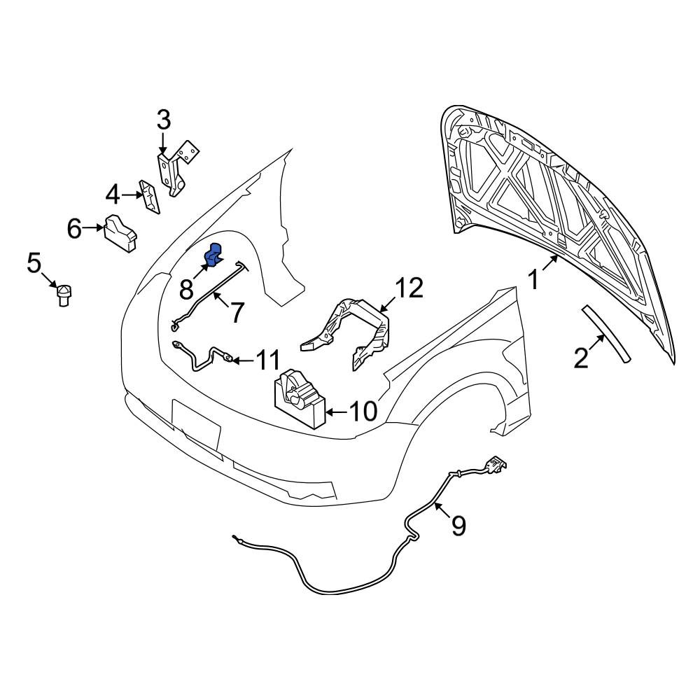 Ford OE W700534S300 - Hood Latch Clip