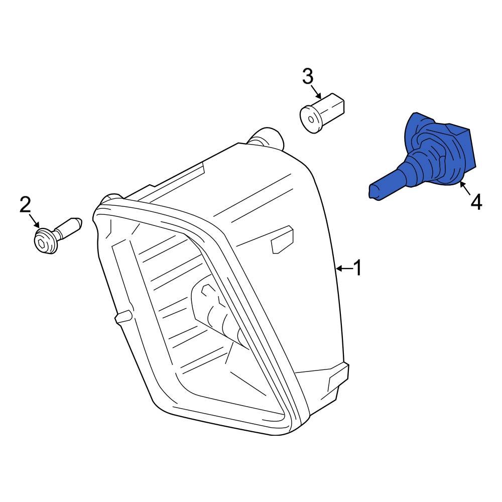 Ford OE 1S7Z13466DA - Front Fog Light Bulb