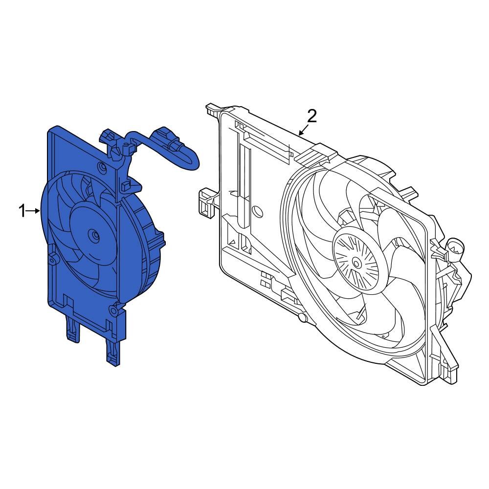 Ford OE F1FZ8C607D - Engine Cooling Fan Assembly
