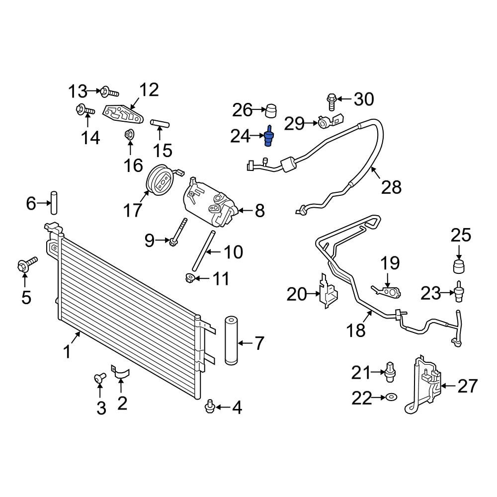 Ford OE 1S7Z19D701A - A/C Service Valve Core