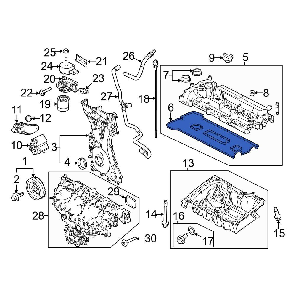 Ford OE BB5Z6584A - Engine Valve Cover Gasket