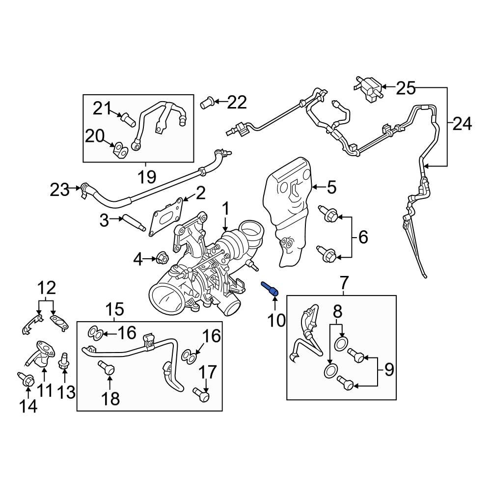 Ford OE BB5Z6C683A - Turbocharger Boost Pressure Solenoid Filter