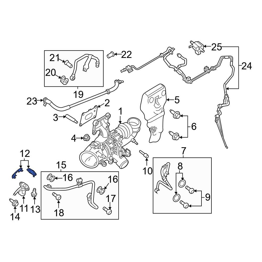 Ford OE CJ5Z6N652A - Turbocharger Oil Line Gasket