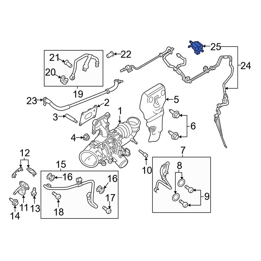 Ford OE BL3Z9K378A - Turbocharger Boost Solenoid