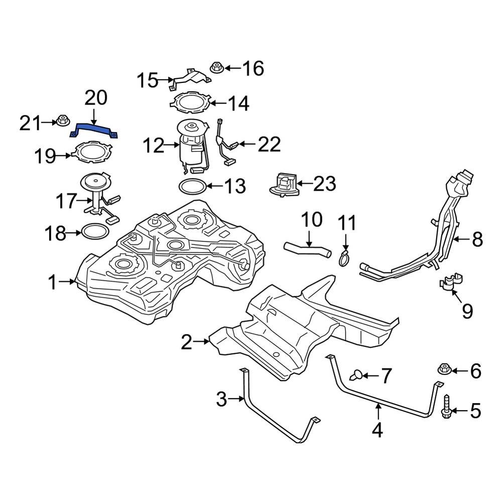 Ford OE G1FZ9B007A - Fuel Pump Shield