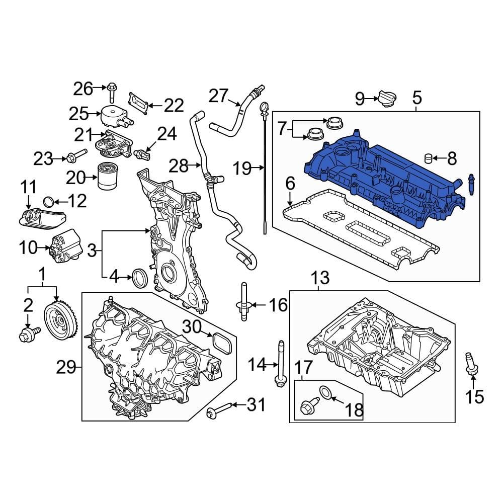 Ford OE CJ5Z6582A - Engine Valve Cover