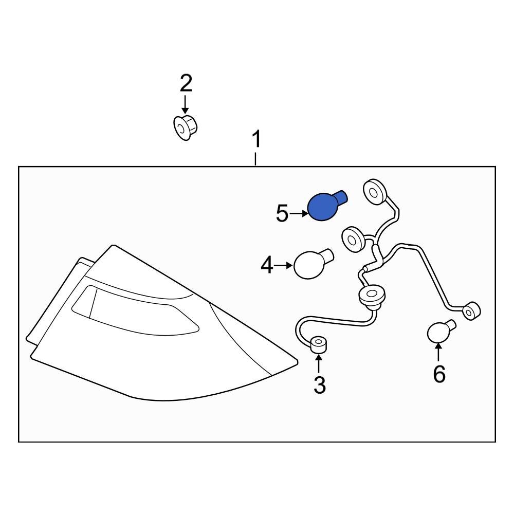 Ford OE E6DZ13466B - Center High Mount Stop Light Bulb