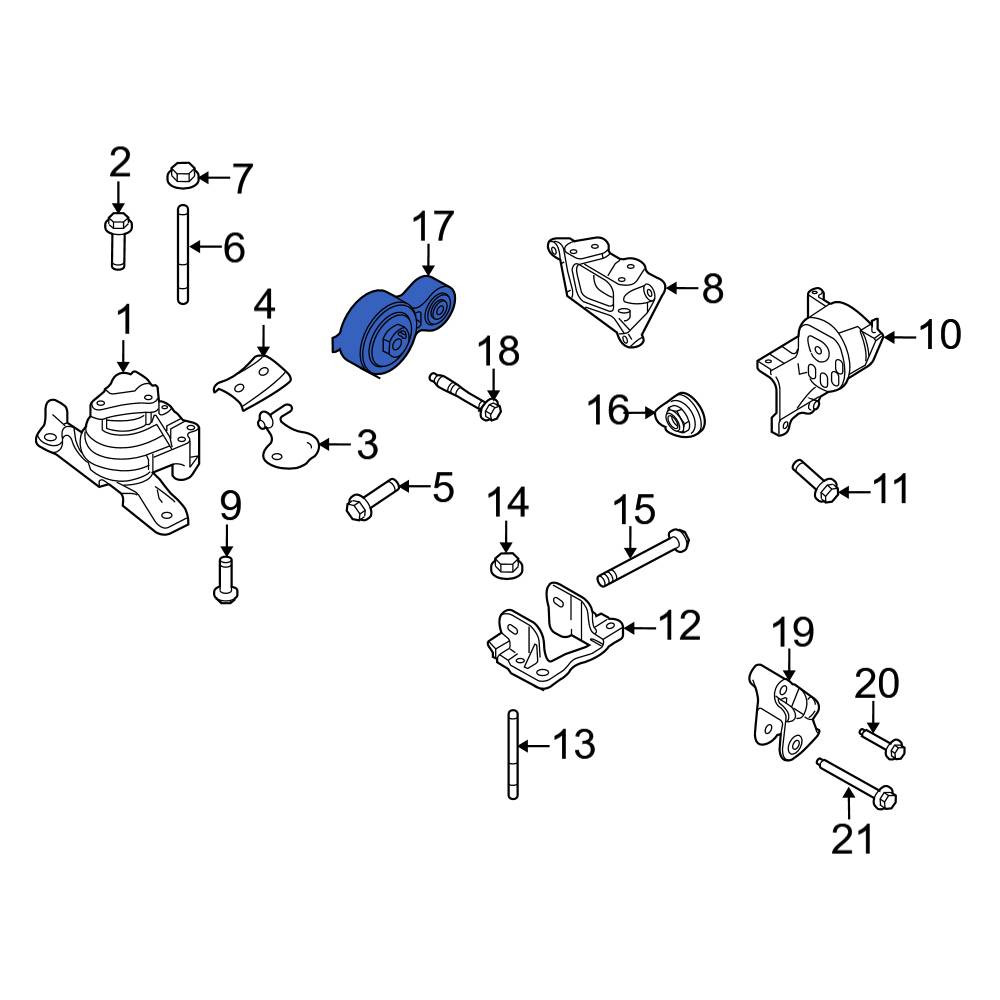 Ford OE 9G1Z6068A - Engine Support Rod
