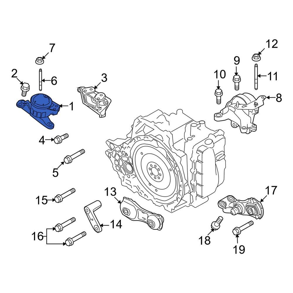 Ford OE AA5Z6038D - Front Engine Mount