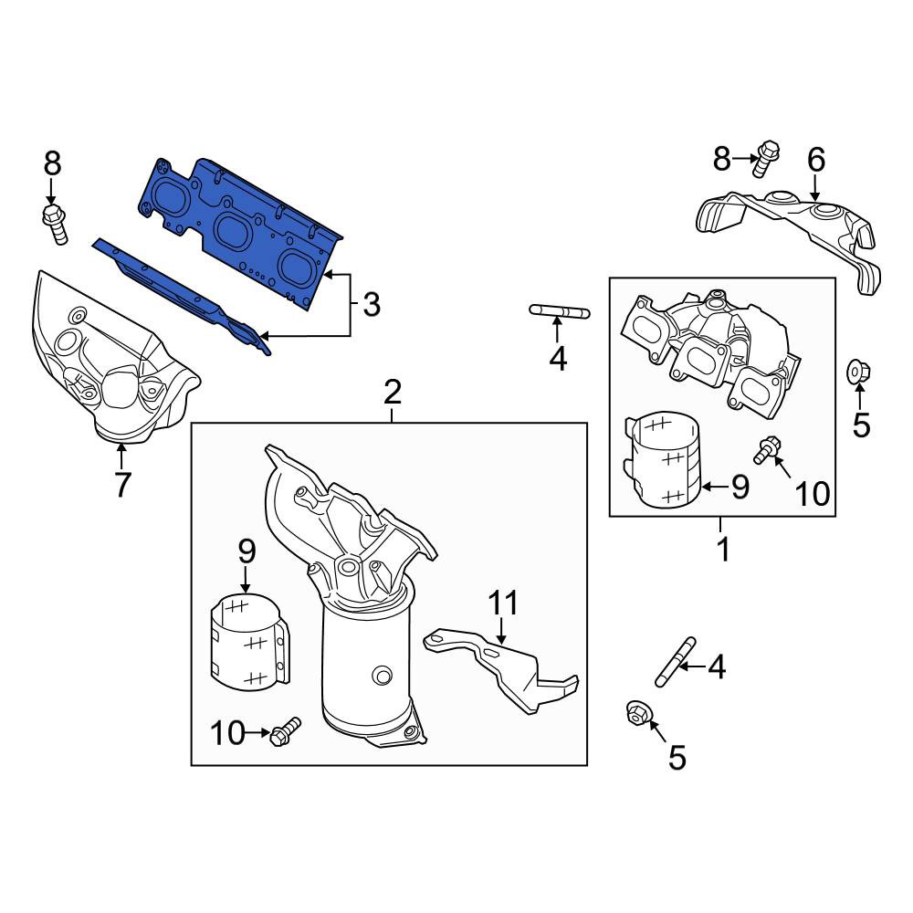Ford OE DG1Z9448A - Exhaust Manifold Gasket
