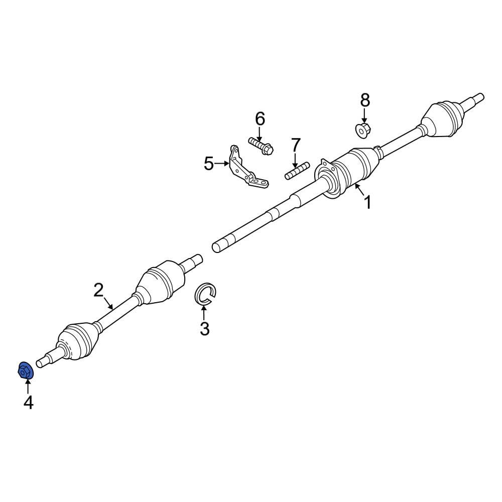 Ford OE W712435S439 - CV Joint Nut