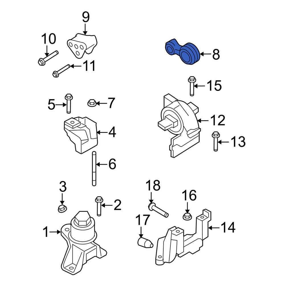 Ford OE 8E5Z6068D - Engine Support Rod