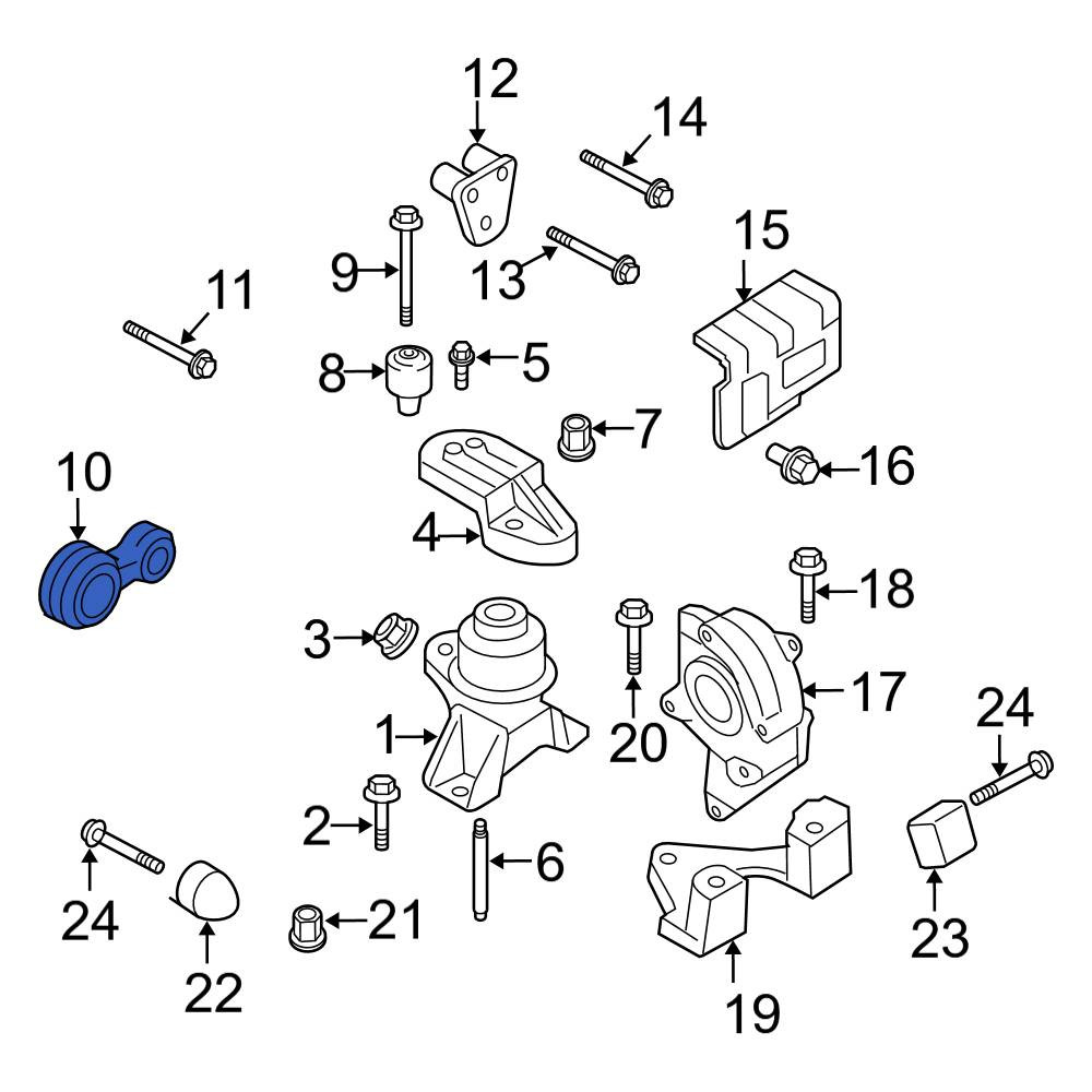 Ford OE 8E5Z6068D - Engine Support Rod