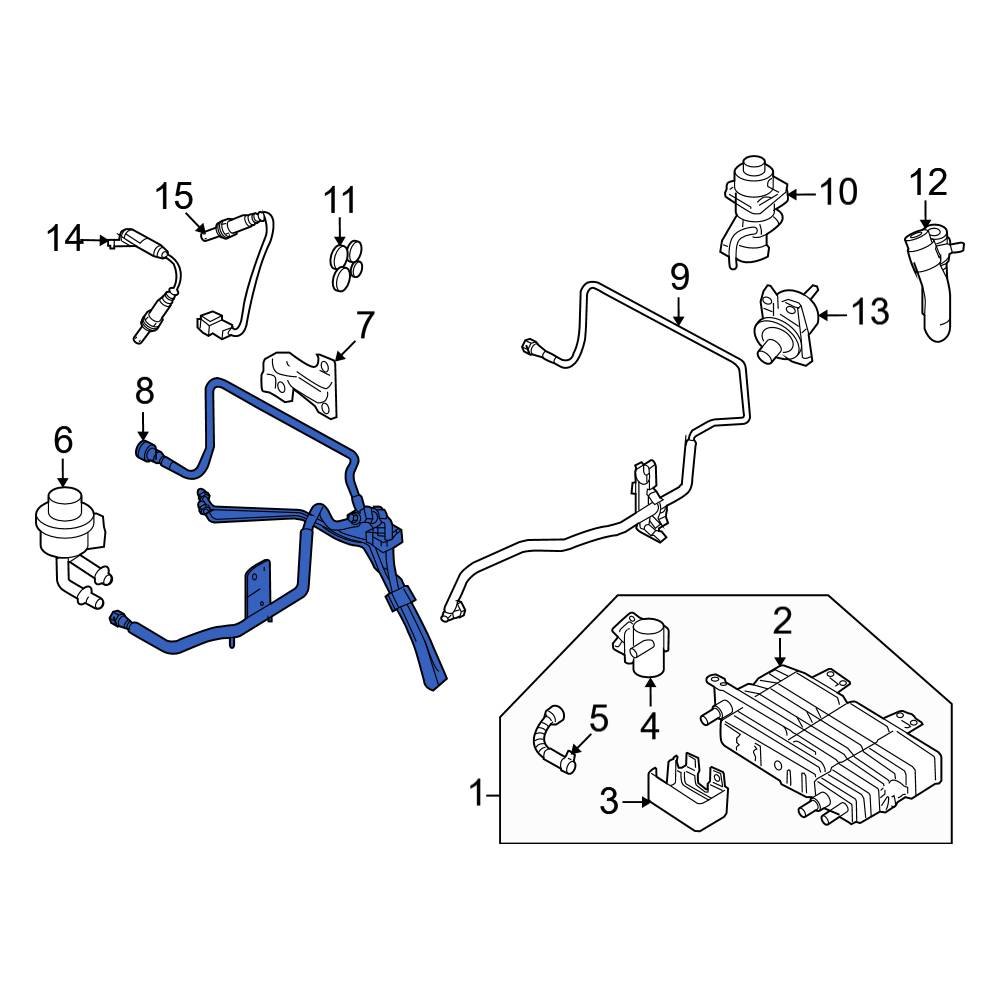 Ford OE 9E5Z9G271C - Evaporative Emissions System Lines