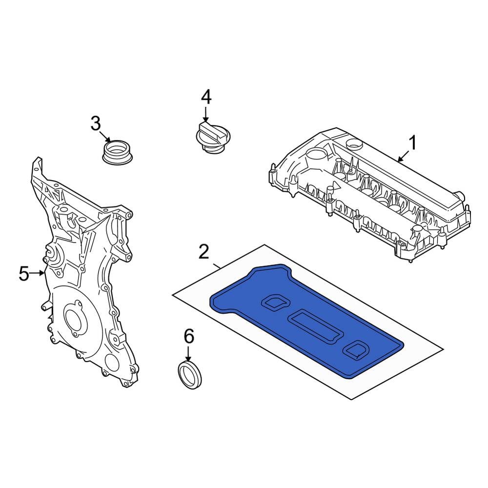Ford OE 1S7Z6584BA - Engine Valve Cover Gasket