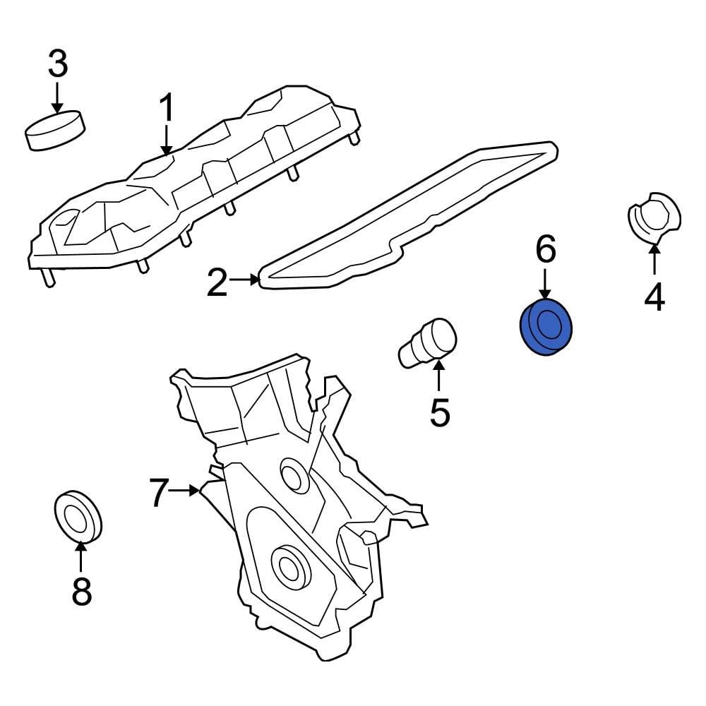 Ford OE 3W4Z6A892AA - Engine Oil Filler Tube Gasket