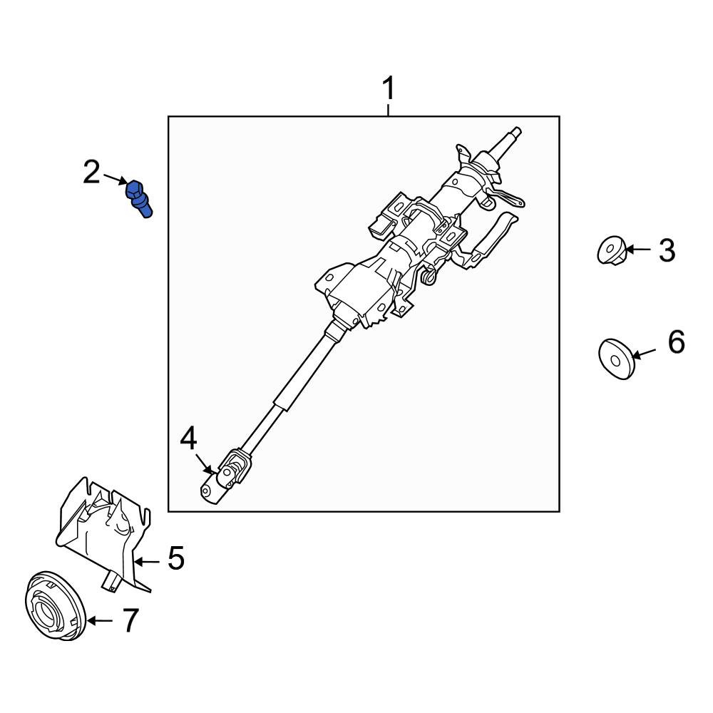 Ford OE W709942S424 - Steering Column Bolt