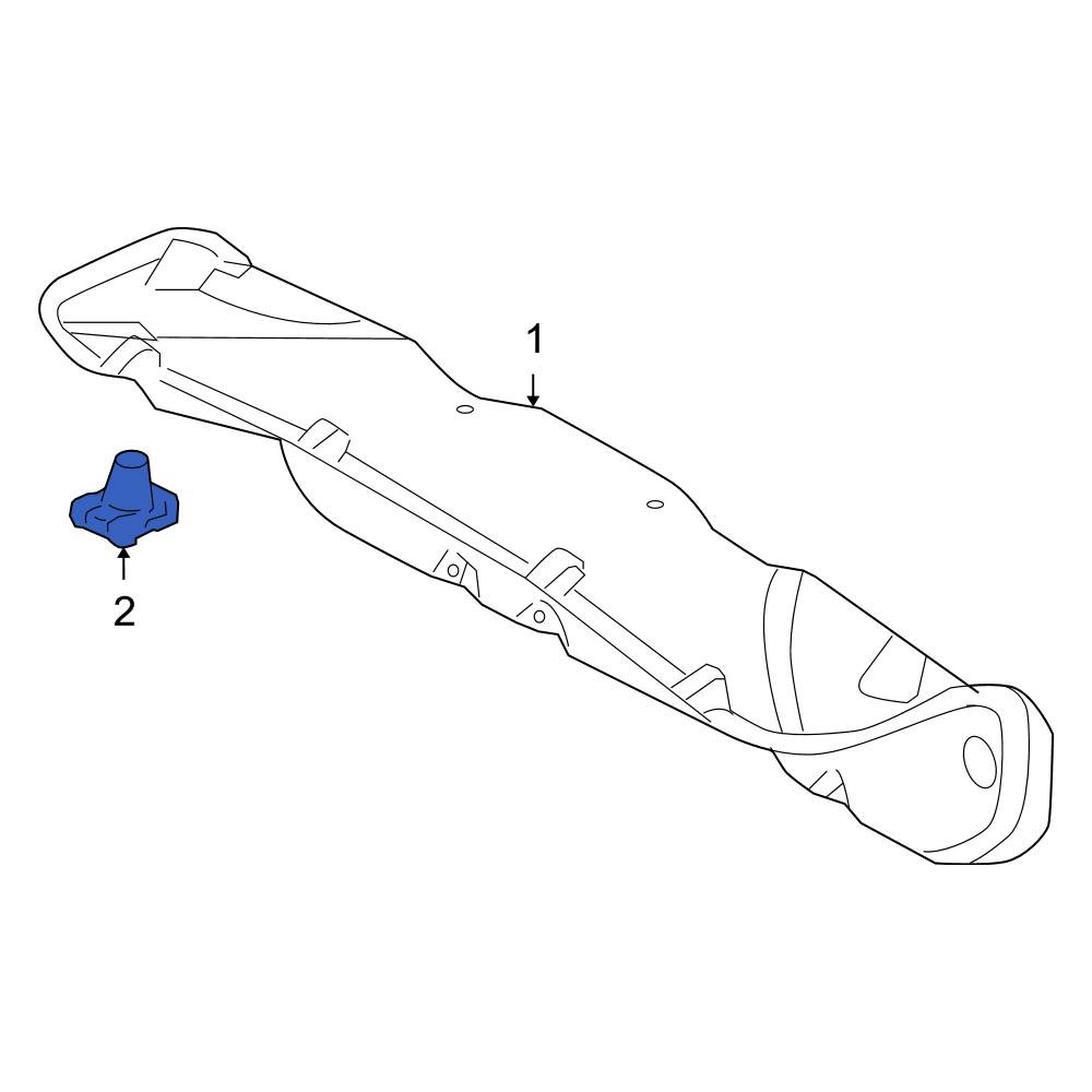 Ford OE W706815S300 - Deck Lid Trim Clip