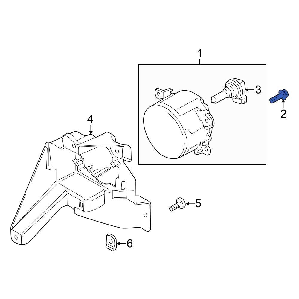 Ford OE W704874S439 - Fog Light Screw