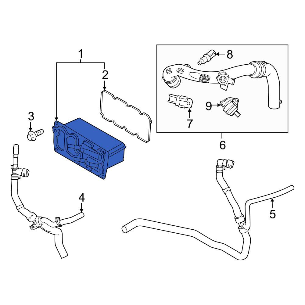 Ford OE DS7Z6K775A - Intercooler