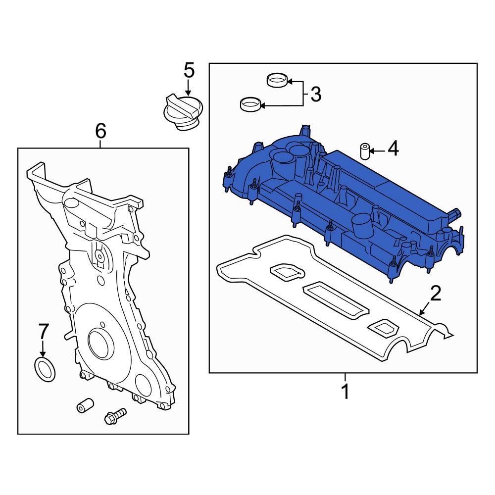 Ford OE CJ5Z6582A - Engine Valve Cover
