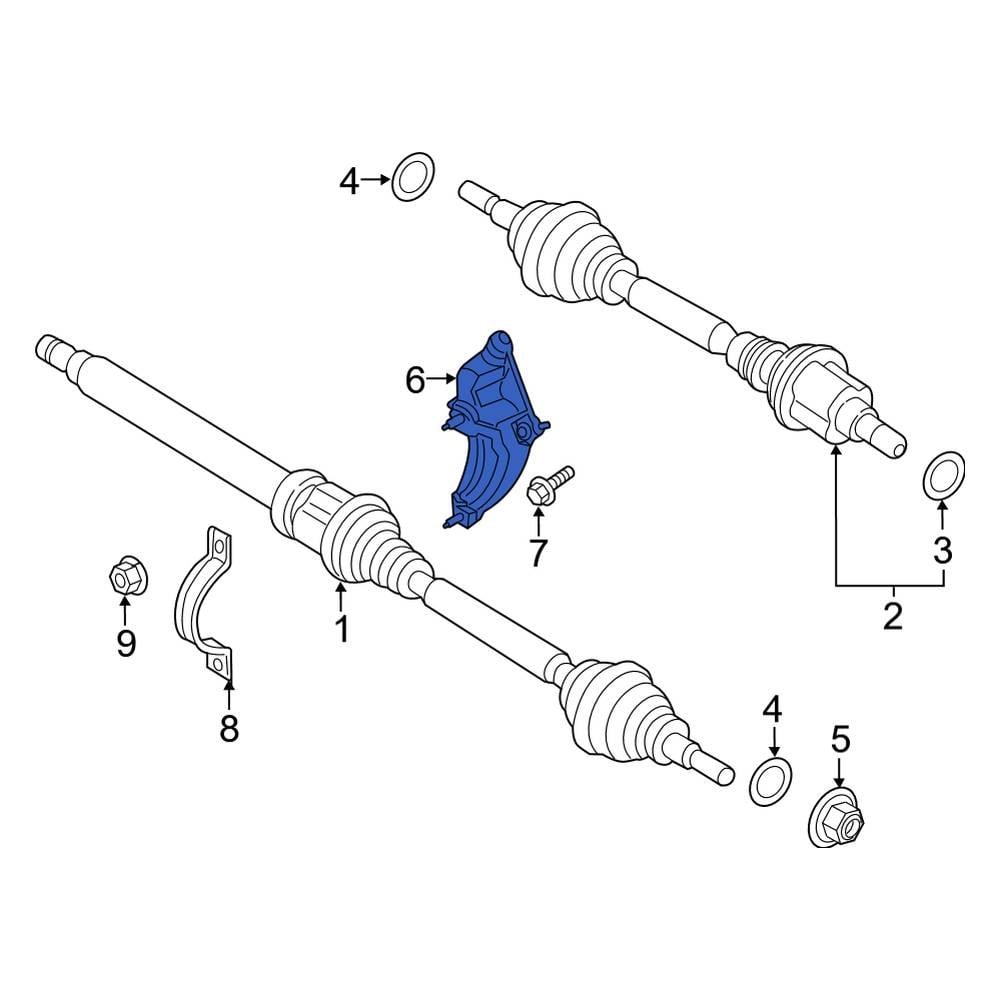 Ford OE CV6Z3K305E - Right CV Axle Shaft Carrier Bearing Bracket