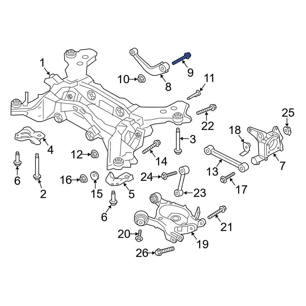 Ford OE W715672S439 - Suspension Control Arm Bolt