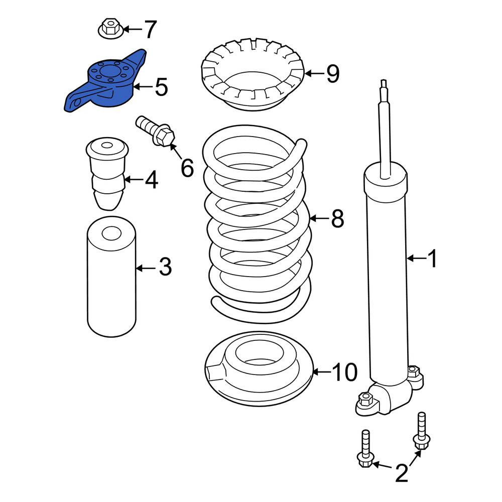 Ford OE DG9Z18A161C - Rear Suspension Shock Absorber Mount