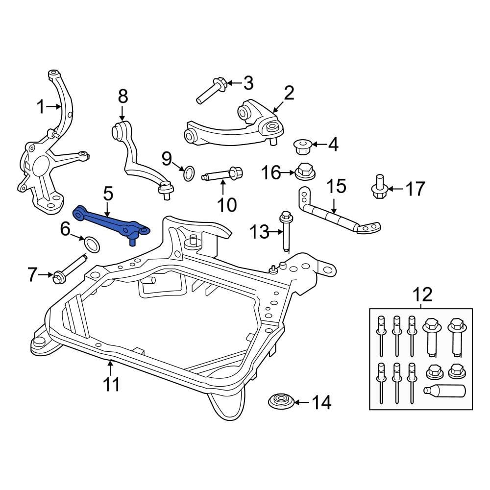 Ford OE BE5Z3079A - Front Left Lower Rearward Suspension Control Arm