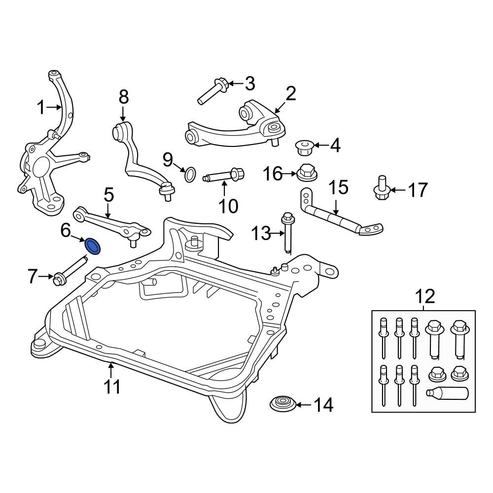 Ford OE 999581222 - Suspension Control Arm Washer