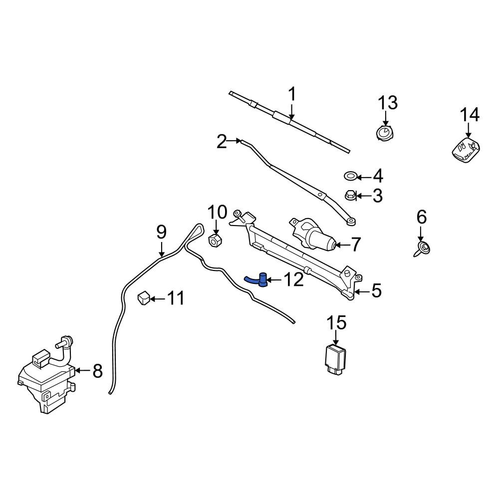 Ford OE 8E5Z17603A - Front Windshield Washer Nozzle