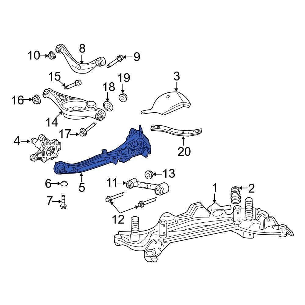 Ford OE 4M8Z5500A - Rear Left Suspension Trailing Arm